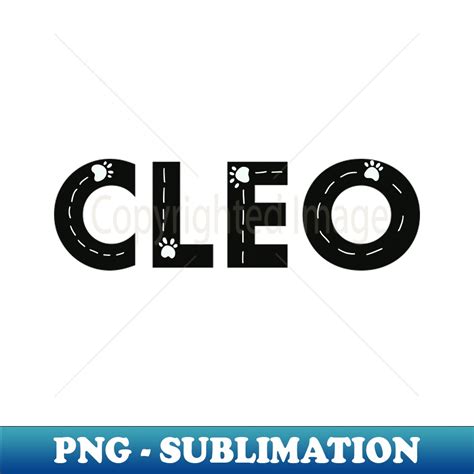 Cleo Cat Name Made Of Hand Drawn Paw Prints Png Transparen Inspire