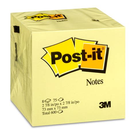 Notas Adhesivas 3m Post It 5442 Amarillo 7 6 X 7 6 Cm Office Depot Mexico