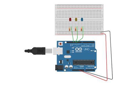 Circuit Design Leds And Breadboards With Arduino In Tinkercad 3 Tinkercad