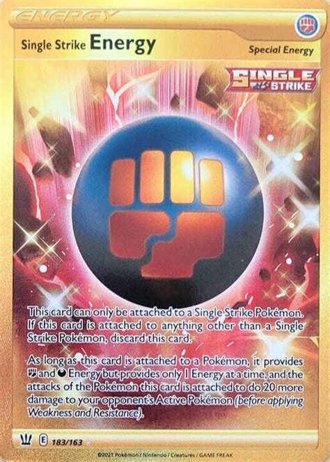 Single Strike Energy 2021 Sword And Shield Battle Styles 183163 Holo