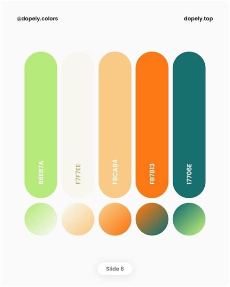flat color palette for website design