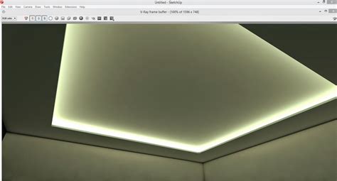 Arquitetura Ativa Tutorial Render V Ray Sketchup Configurando Iluminação Retângulo De Luz