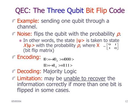 Ppt Introduction To Quantum Error Correction And Fault Tolerant Quantum Logic Powerpoint
