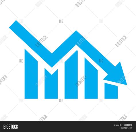 Chart Bars Declining Chart Icon Image Photo Bigstock