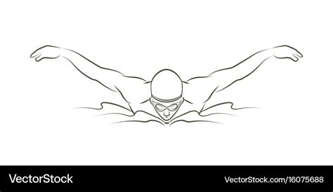 How To Draw A Swimmer Doing Butterfly