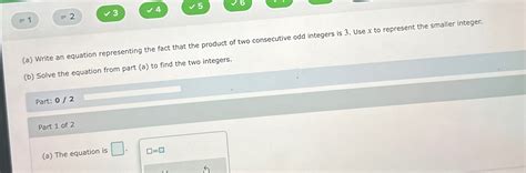 Solved 2 3 4 5a ﻿write An Equation Representing The Fact