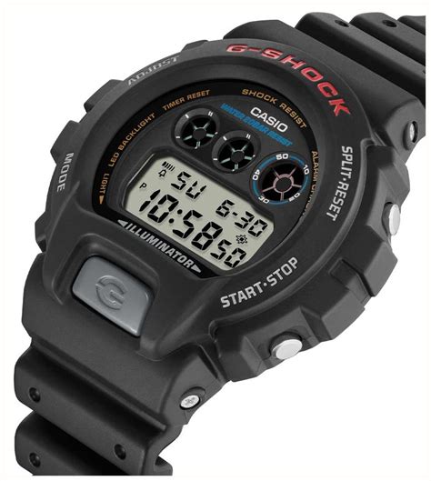Casio G Shock Core 6900 50mm Black Digital Dial Black Bio Based