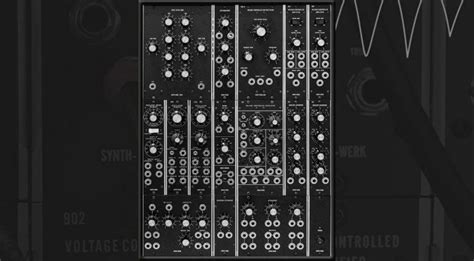 Moogs Model Modular im Maßstab bei Synth Werk gearnews de