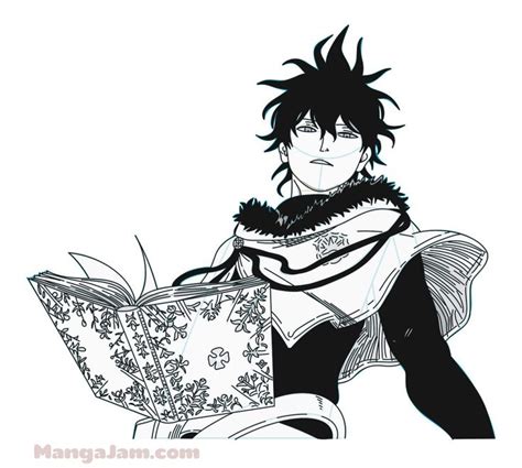 How Draw Yuno Black Clover