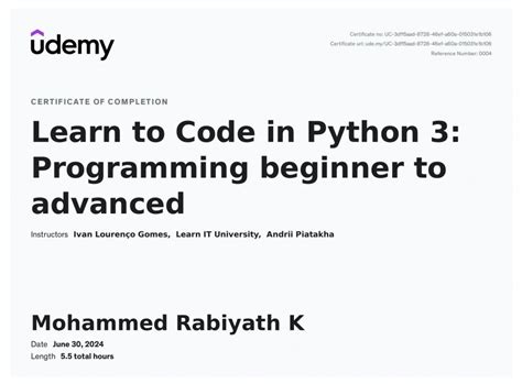 Mohammed Rabiyath K On Linkedin Pythonprogrammer Pythondeveloper Udemy Machinelearning