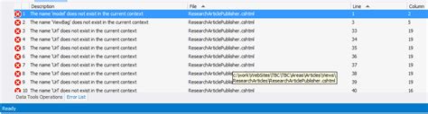 C Errors In Razor After Upgrade From 20 To 30 And Mvc 40 To Mvc 50 Stack Overflow