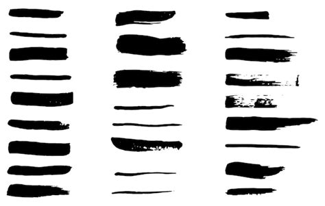 Premium Vector Vector Black Paint Ink Brush Stroke Brush Line Or Texture