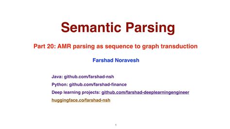 Part 20 Amr Parsing As Sequence To Graph Transduction Youtube