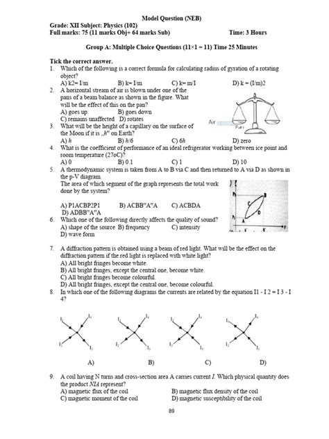 Physics Model Questions Download Free Pdf Magnetism Electron