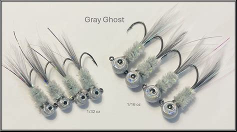 Gray Ghost Crappie Fishing Jigs Etsy