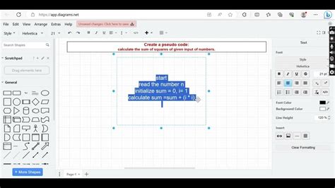 Create A Pseudo Codecalculate The Sum Of Square Of A Given Input Of
