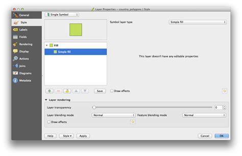 Symbology Qgis Just Installed On Mac Osx Vector Layer Styles Do Not