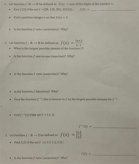 solved 1 let function f n n be defined as f n sum of the