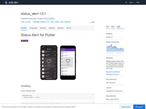 Flutter Status Alert By Yako Dev A Undefined Template Built At Lightspeed