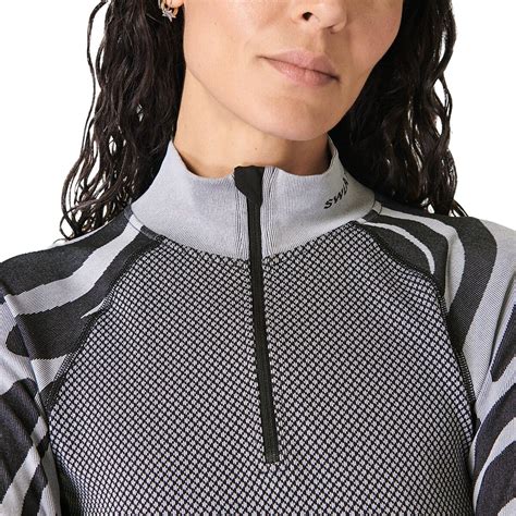 Sweaty Betty Tech 12 Zip Abstract Baselayer Top Womens Clothing