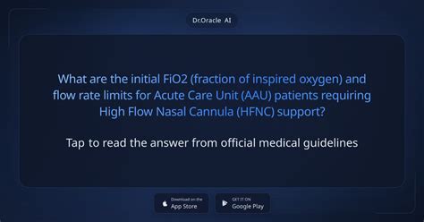 What Are The Initial Fio2 Fraction Of Inspired Oxygen And Flow Rate