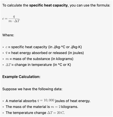 Discover Specific Heat Capacity For Insulation Materials At Wedge India
