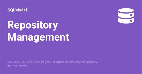 仓库管理 Sqlmodel Sqlmodel 中文