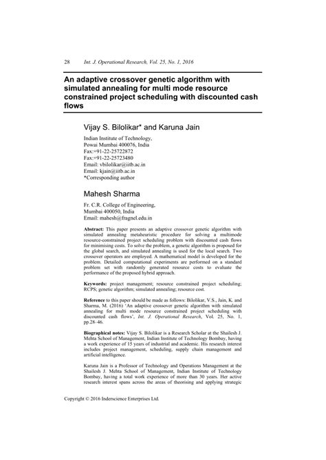 pdf an adaptive crossover genetic algorithm with simulated annealing