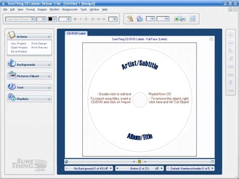 Surething Cd Dvd Labeler Deluxe Télécharger