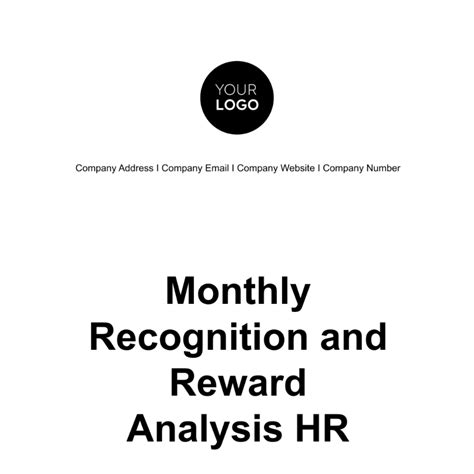 Monthly Recognition And Reward Analysis Hr Template Edit Online