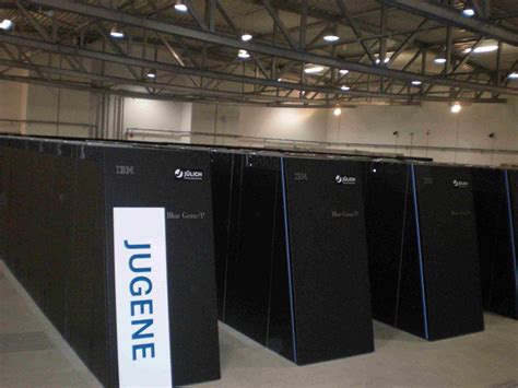 The Cluster Supercomputer Jugene Ibm Blue Gene P Technology In The