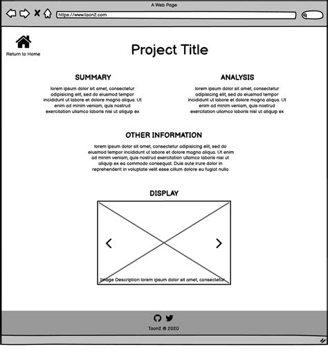 Portfolio Sitemap And Wireframes