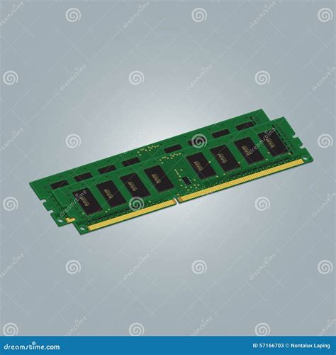 Computer RAM Stock Vector Illustration Of Data Microchip