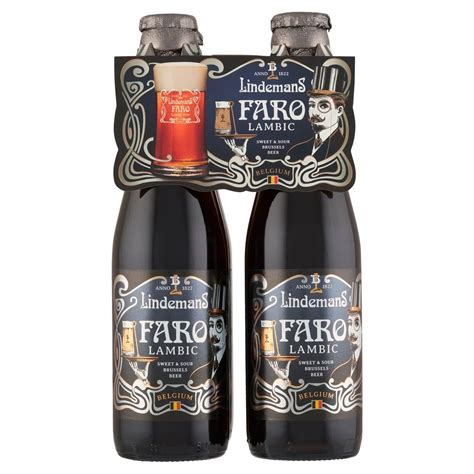 Lindemans Faro Lambic Beer Bouteilles 4 X 250 Ml Carrefour Belgique