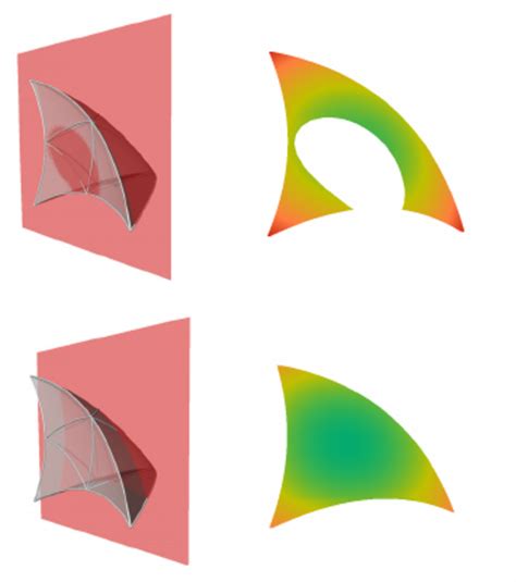 two cutting planes intersecting curved quadratic tetrahedron
