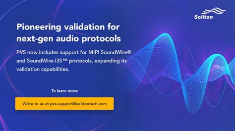 Solitons Protocol Validation Suite Supports Mipi Soundwire Soliton