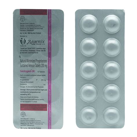 Gestogest Sr 200 Tablet 10s Price Uses Side Effects Composition