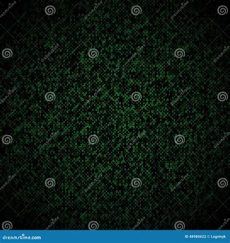 Matrix Background With The Green Symbols Motion Vector Illustration CartoonDealer Com 48980622