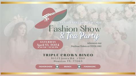 Cyfen Annual Tea Party And Fashion Show Triple Crown Bingo Best Bingo Hall In Houston Jersey