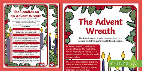 Advent Candles Colours Wreath Display Posters Twinkl Ks1
