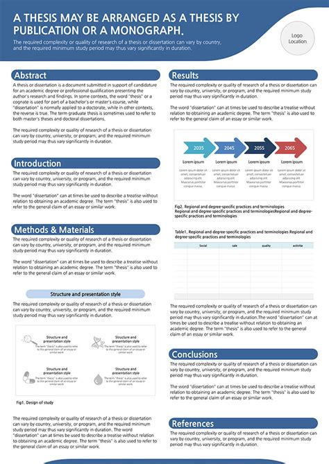A0 사이즈 학술 포스터 Ppt 템플릿 논문 포스터 양식 위버딩