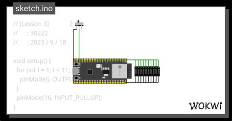30222劉柏霈程控流水燈 Wokwi Esp32 Stm32 Arduino Simulator