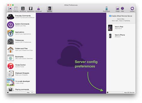 Alfred Remote Server Configuration Alfred Help And Support