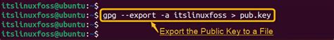 How To Export A Gpg Private Key And Public Key To A File Its Linux Foss