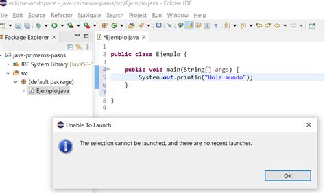 Duda RUN The Selection Cannot Be Usando String Java JRE Y JDK