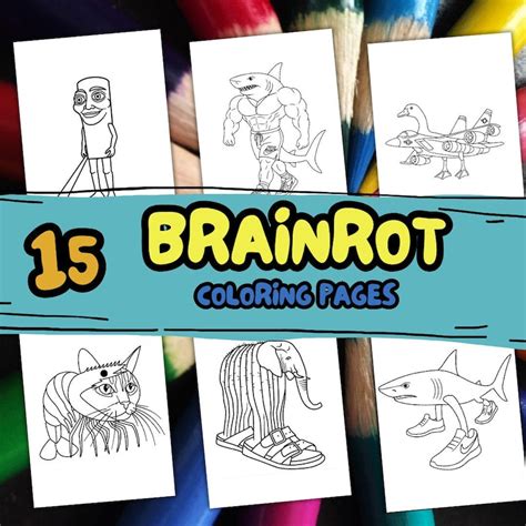 Italian Brainrot Coloring Page Etsy