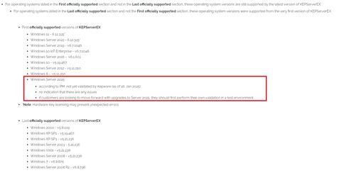 Solved Kepserverex On Windows Server 2025 Ptc Community