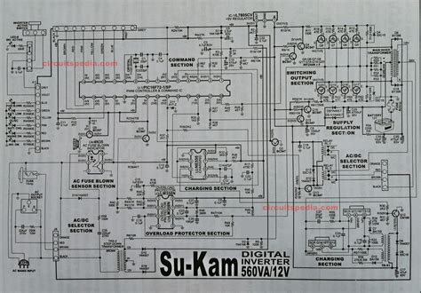 Sukam Inverter Circuit Diagram Su Kam Inverter Schematic