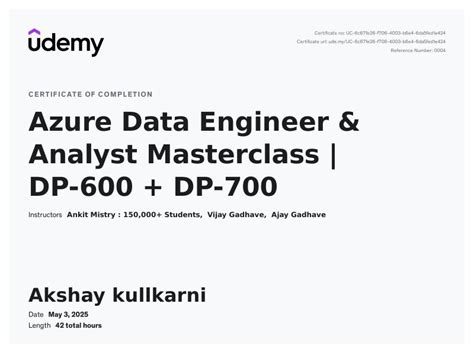 Azure Dataengineering Dp203 Dp600 Dp700 Cloudcomputing… Akshay Kulkarni