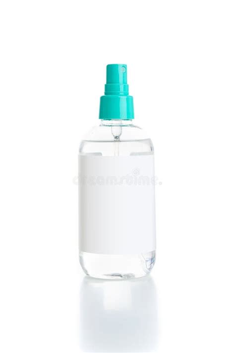 Container With Diffuser Trigger For Cleaning Liquids White Background